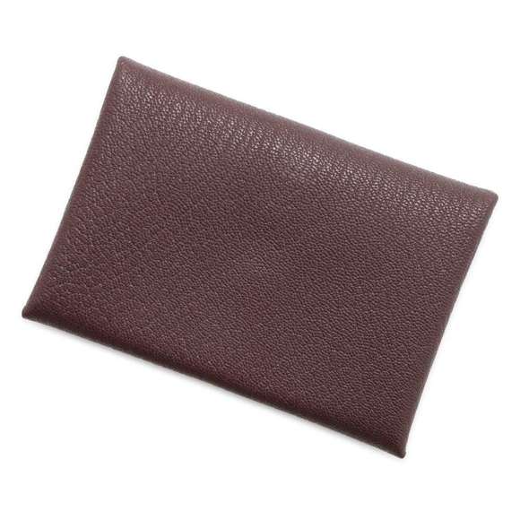 Hermes | Bags | Hermes Calvi Duo Chevre Sham Kira Coin Case Rouge Blue ...